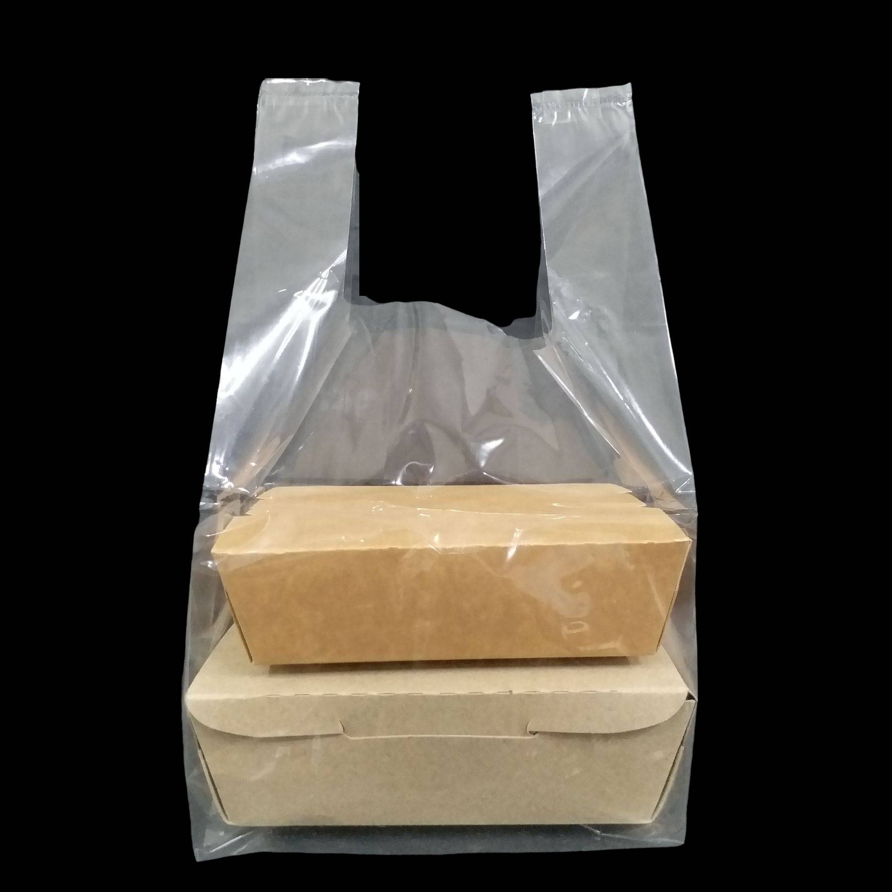 13" x 15" PP Transparent Plastic Carry Bag 250g - PACK1/CTN120